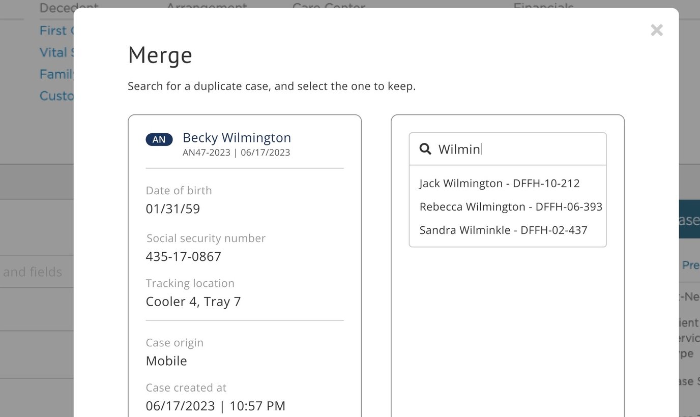 Merge cases in Passare
